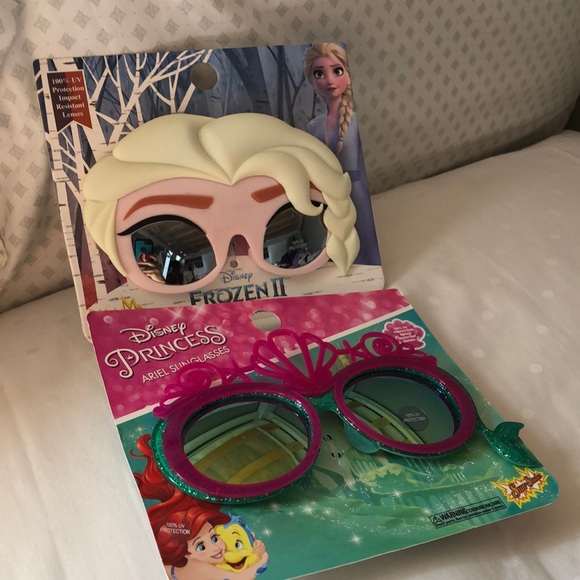 Disney | Accessories | New Kids Disney Princess Ariel Elsa Sunglasses ...